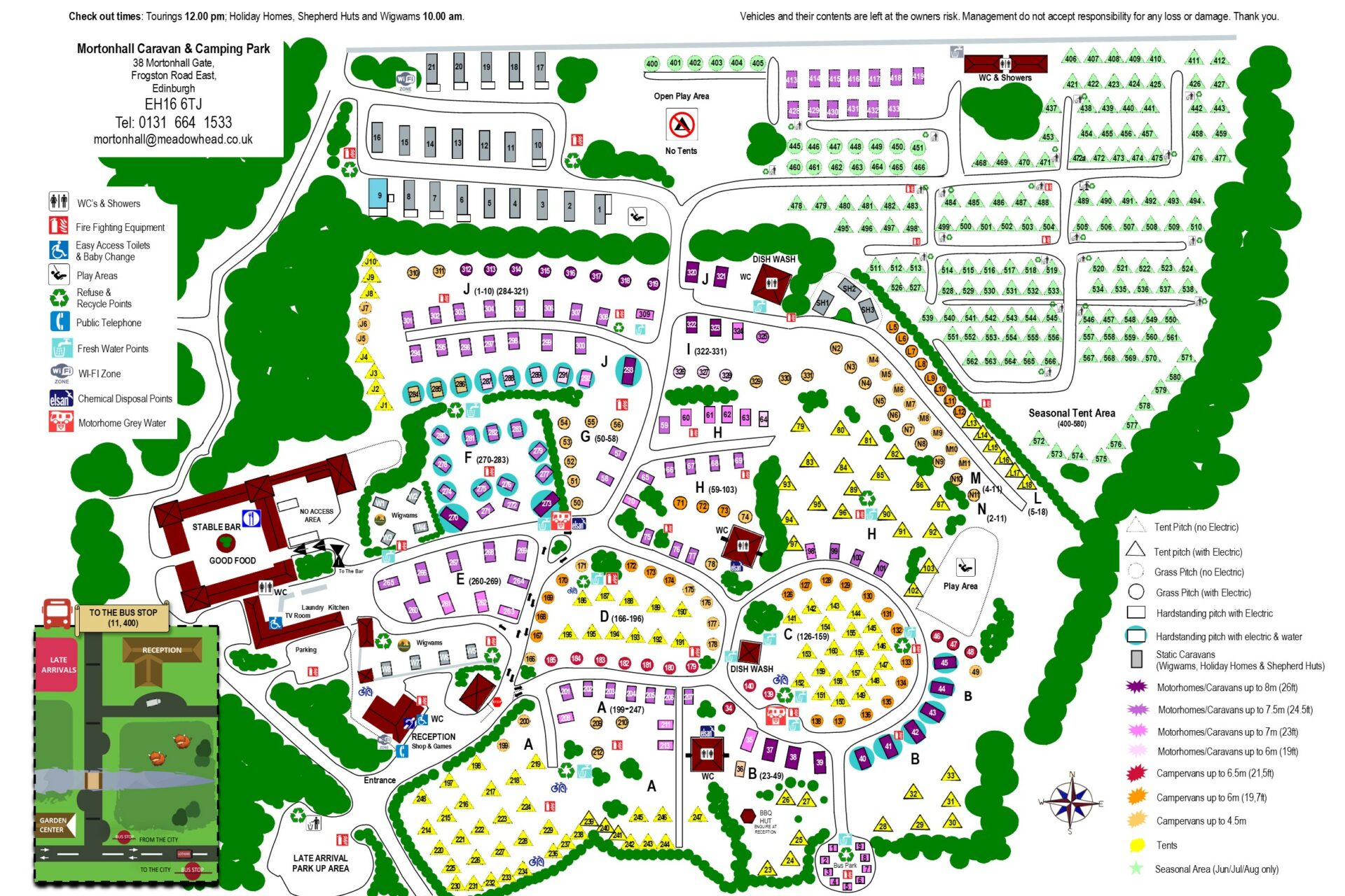 Visitor Information - Mortonhall - Meadowhead Caravan & Camping Parks