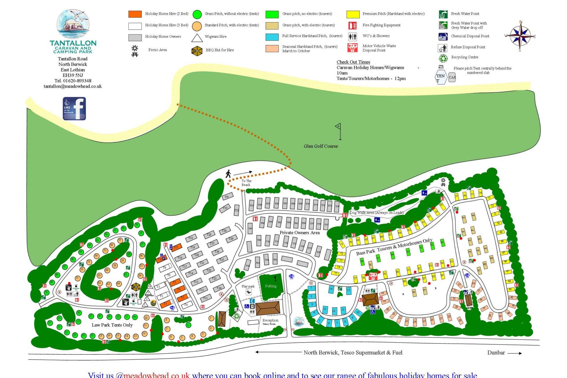 Visitor Information - Tantallon - Meadowhead Caravan & Camping Parks